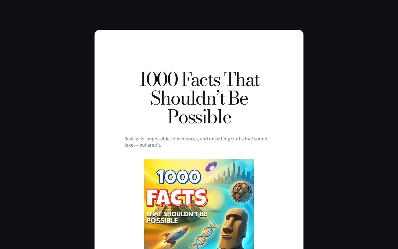 1000 Impossible Facts
